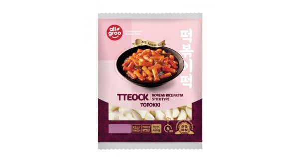 Riisipulgad tteock, topokki Allgroo (külmutatud) - 400 g